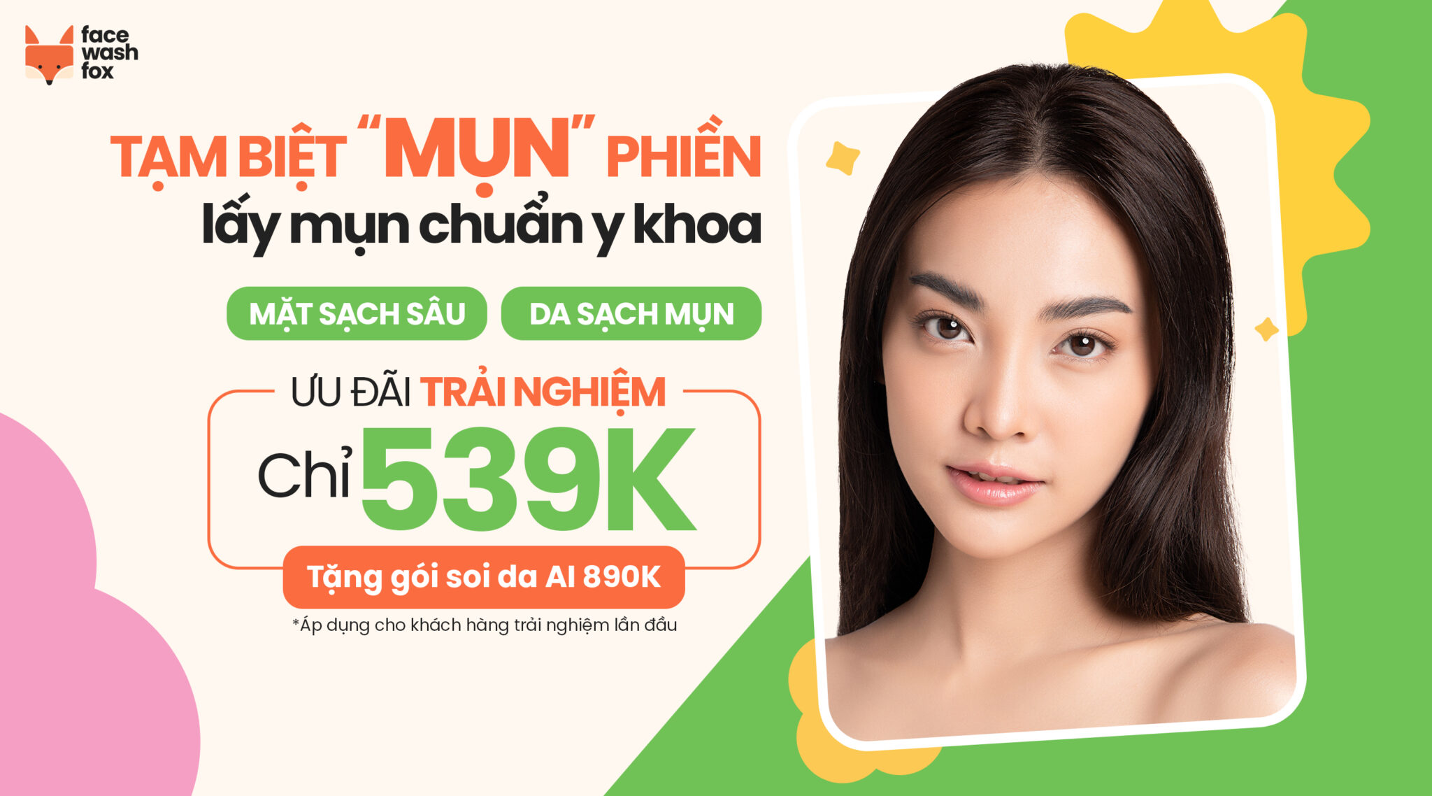 Ưu đãi hấp dẫn tại Face Wash Fox