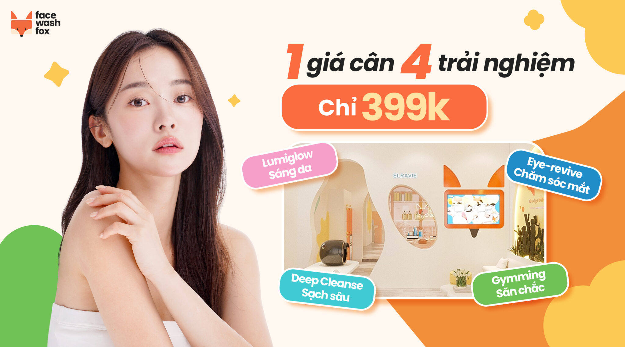 Ưu đãi hấp dẫn tại Face Wash Fox